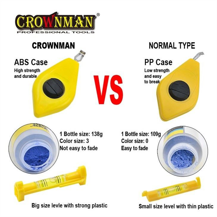 3PCS Chalk Line Reel Set